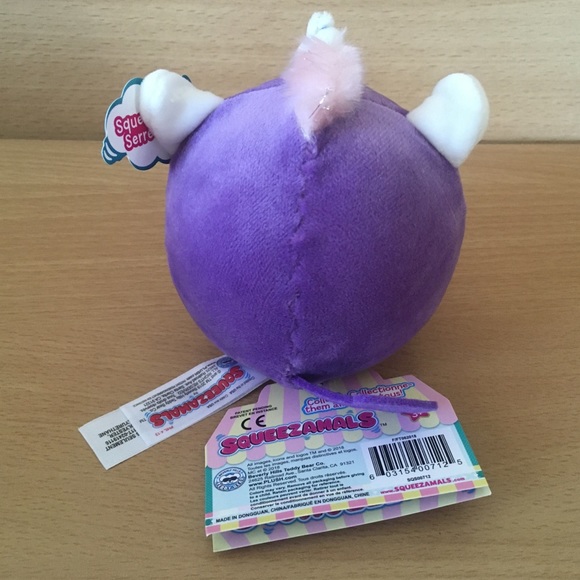 Squeezamals | Toys | Nwt Scented Purple Unicorn W Glitter Squeezamals ...